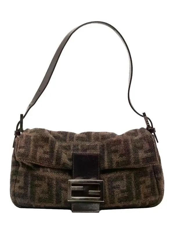 Fendi 2000-2010 Mini Zucca Baguette - Brown