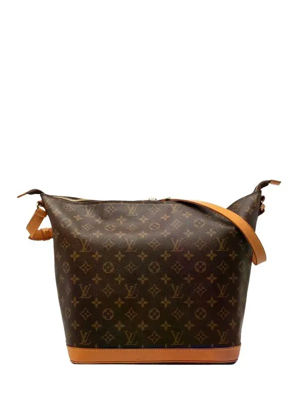 LOUIS VUITTON 2001 Monogram Amfar Three Shoulder Bag - Brown