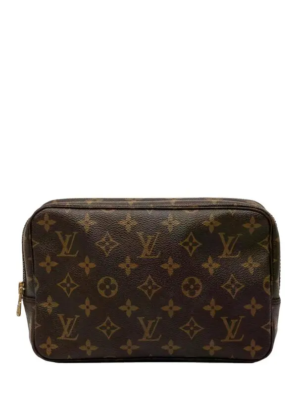 LOUIS VUITTON 1986 Monogram Trousse Toilette 23 - Brown