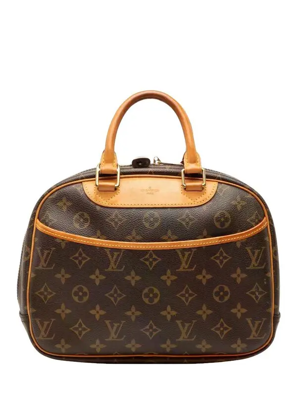 LOUIS VUITTON 2004 Monogram Trouville Handbag - Brown