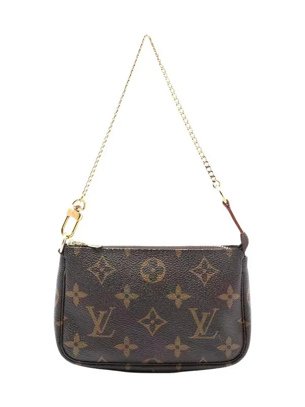 LOUIS VUITTON 2018 Monogram Mini Pochette Accessoires - Brown