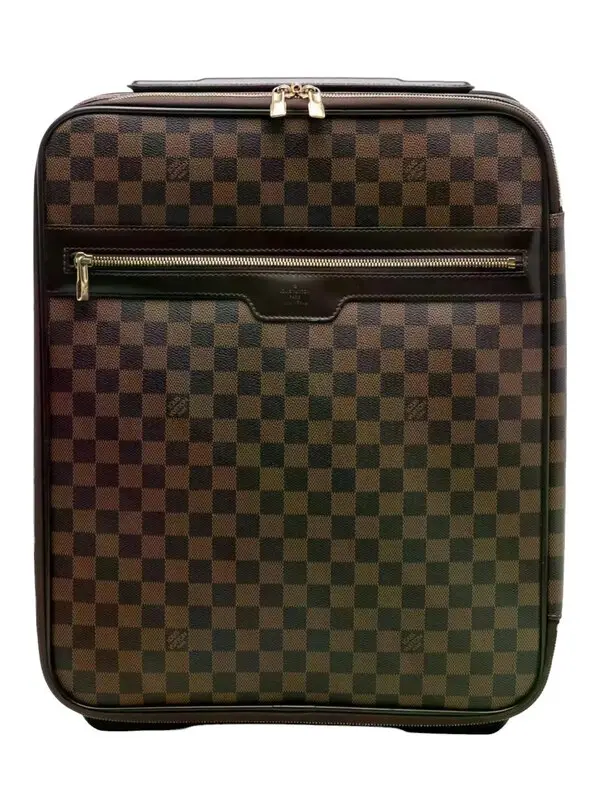 LOUIS VUITTON 2009 Damier Ebene Pegase 45 Travel Bag - Brown