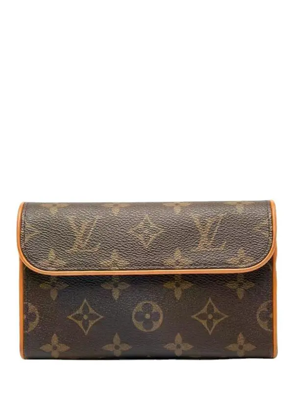 LOUIS VUITTON 2002 Monogram Pochette Florentine Belt Bag - Brown
