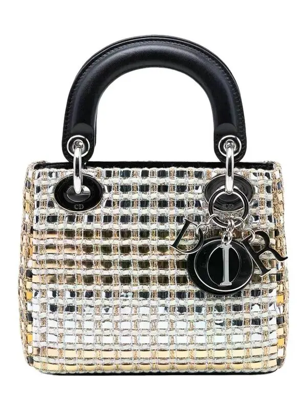 Dior 2015 Mini Lady Satchel - Gold