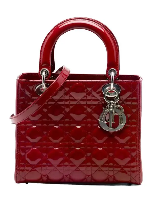 Dior 2011 Medium Lady Satchel - Red