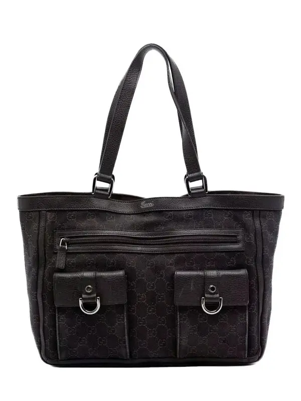 Gucci Gg Canvas Abbey D-ring Pocket Tote Bag - Brown