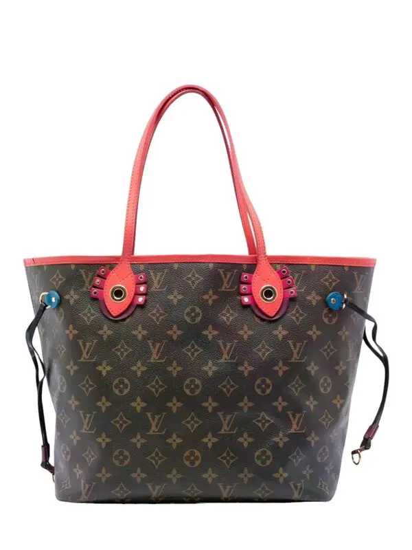 LOUIS VUITTON 2015 Monogram Totem Neo Neverfull Mm Tote Bag - Brown