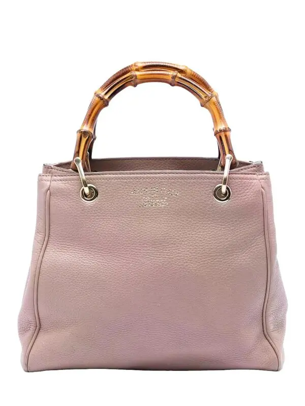 Gucci Bamboo Shopper Satchel - Pink