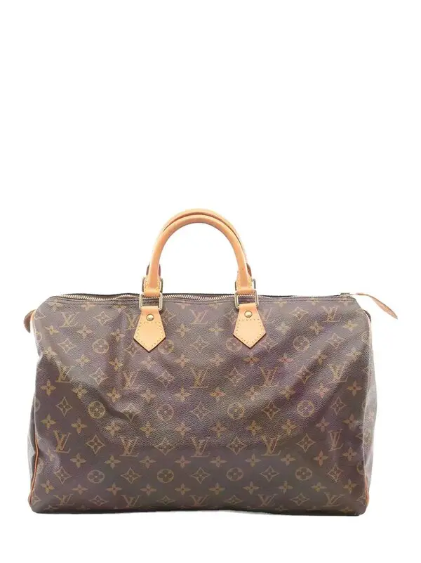 LOUIS VUITTON 1999 Monogram Speedy 40 Boston Bag - Brown
