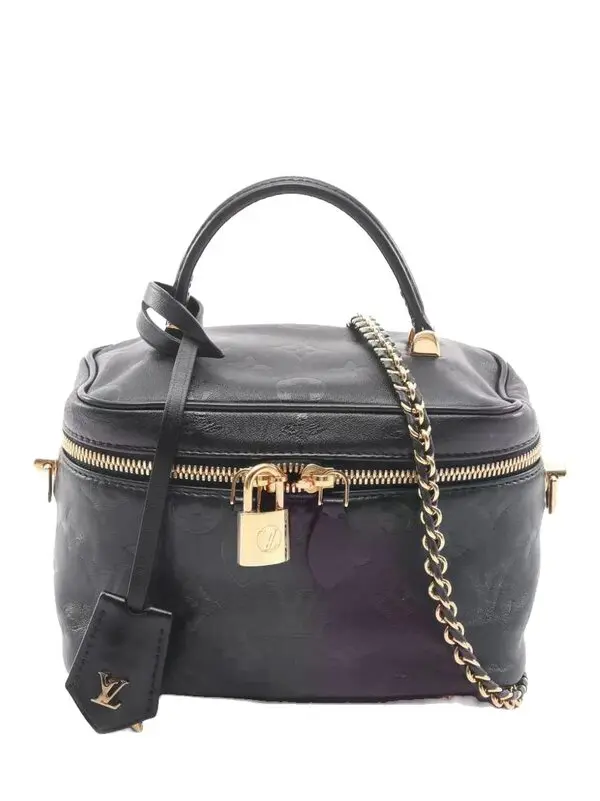 LOUIS VUITTON 2020 Monogram Ink Vanity Pm Satchel - Black