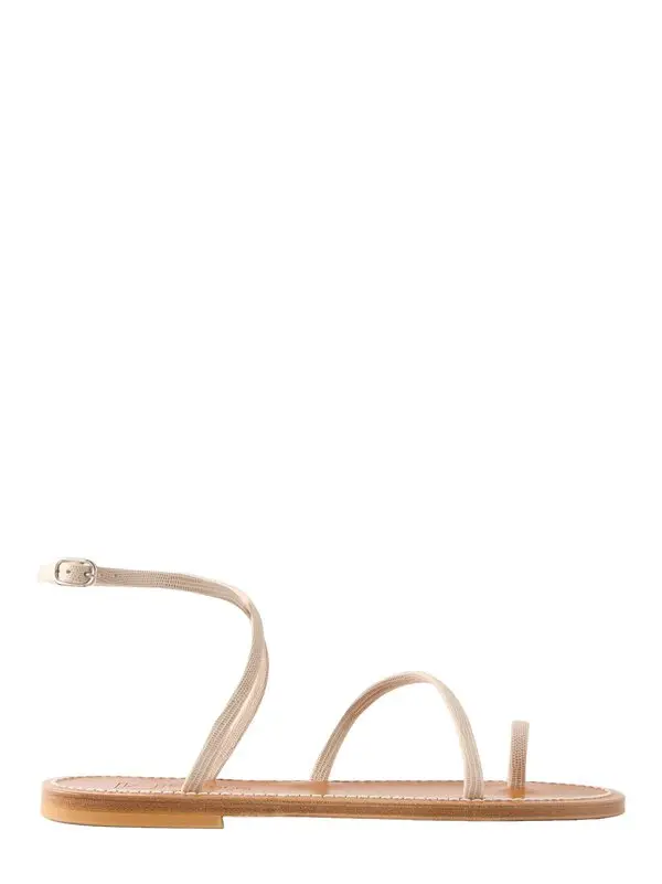K.JACQUES St. Tropez Loki Leather Thong Sandals - Neutrals