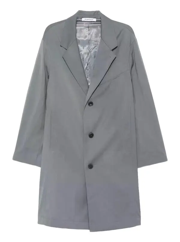 Études Studio Single-breasted Notched-lapel Coat - Grey