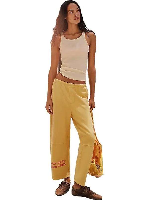 Electric & Rose Barrel Drawstring Pants - Yellow