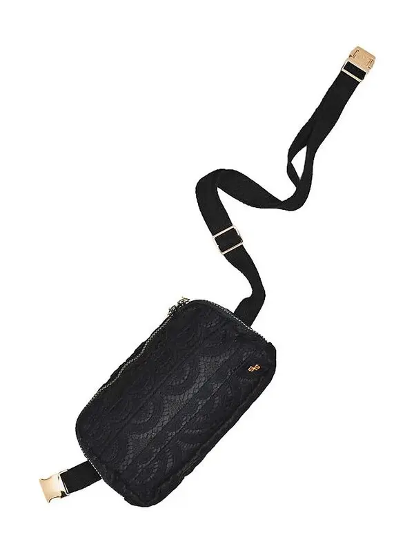 PQ SWIM Vanilla Lace Crossbody Bag - Black