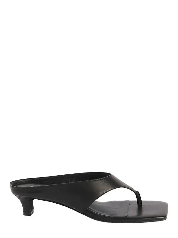 Intentionally Blank Year Ahead Thong Kitten Heels - Black