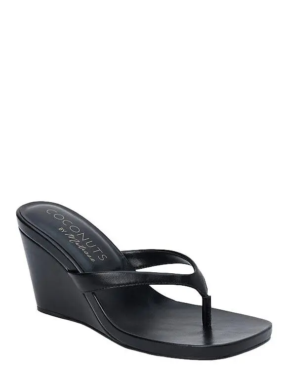 Matisse Murphy Flip-flop Wedges - Black
