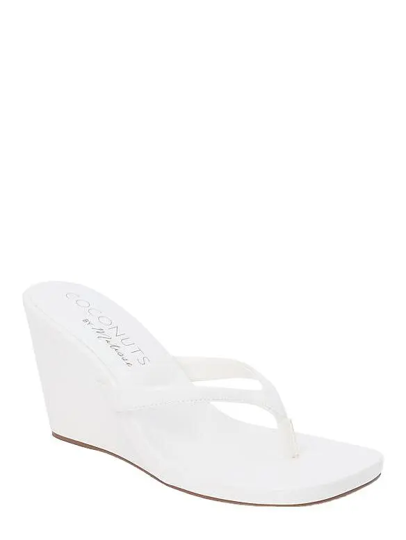 Matisse Murphy Flip-flop Wedges - White