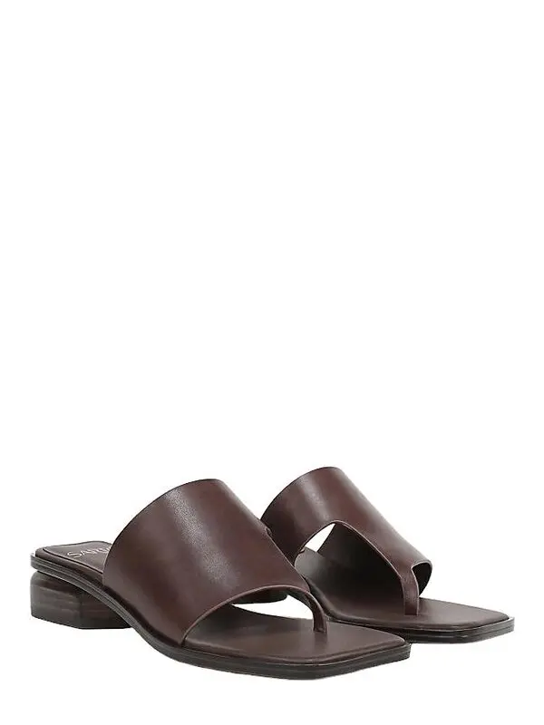 Franco Sarto A-jimena Thong Sandals - Dark Brown