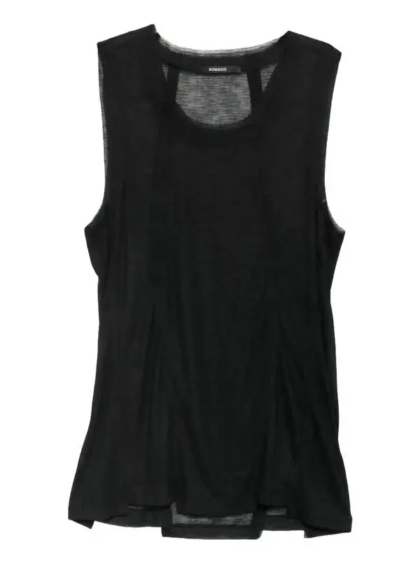 SONGZIO Scoop-neck Vest - Black