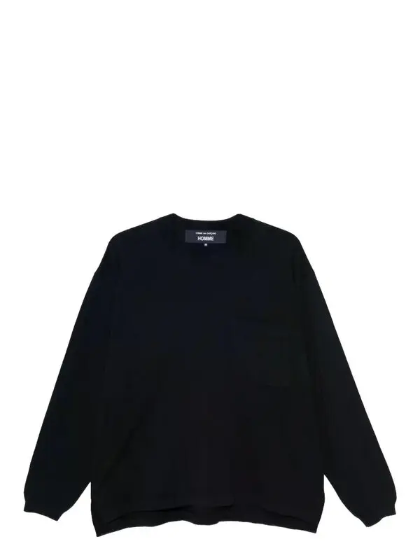 Comme Des Garçons Chest-pocket Sweater - Blue