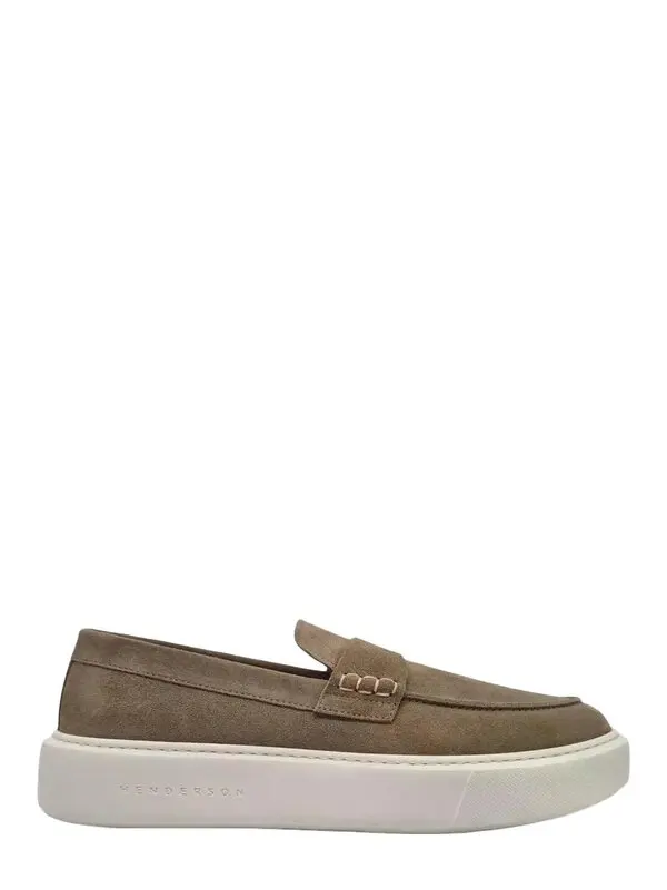HENDERSON BARACCO Suede Slip-on Loafers - Brown