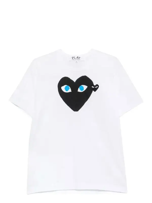 Comme Des Garçons Play Heart-print T-shirt - White