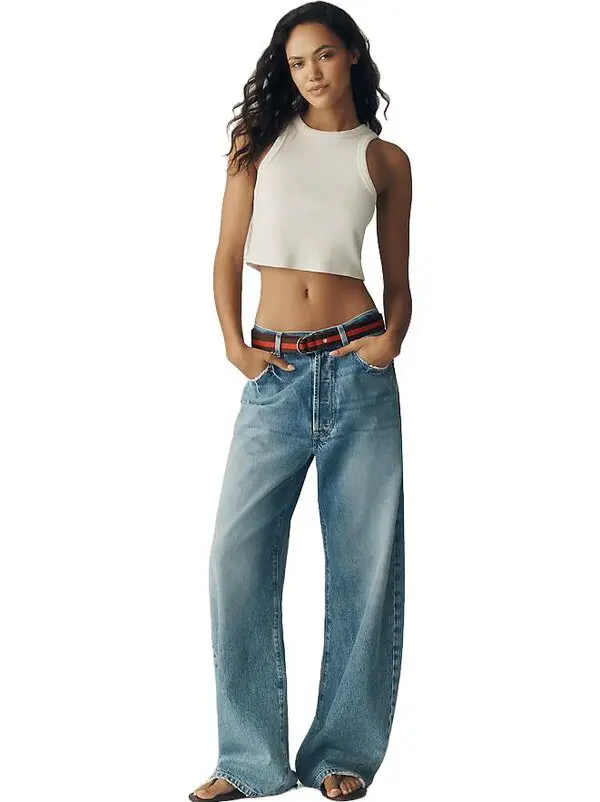 Rails Belmont High-rise Wide-leg Jeans - Authentic Stone