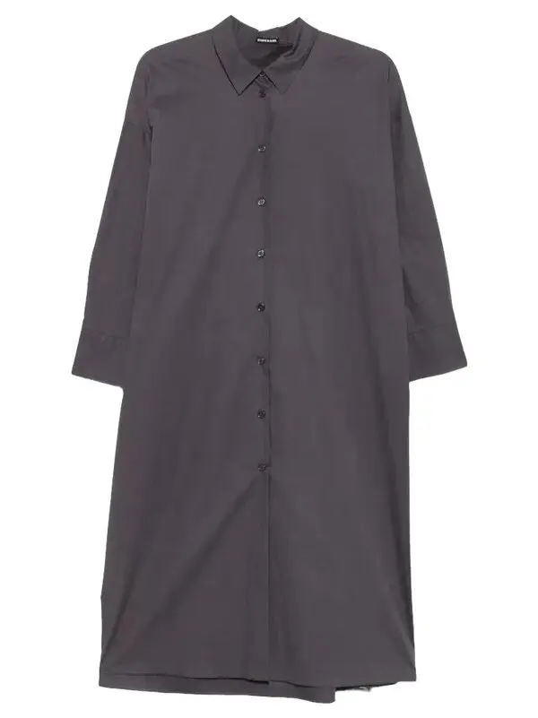 SUSANNE BOMMER Yoke-detail Shirt Dress - Grey