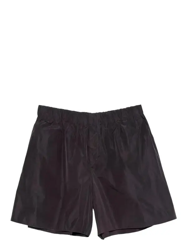 SUSANNE BOMMER Wide-leg Crinkled Shorts - Purple