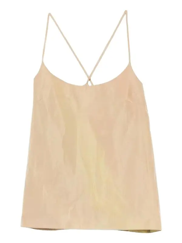 SUSANNE BOMMER Cross-back Top - Brown