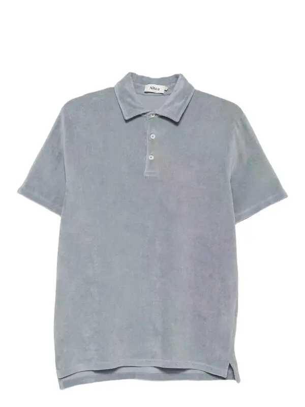 Altea Smith Terry-cloth Polo Shirt - Blue