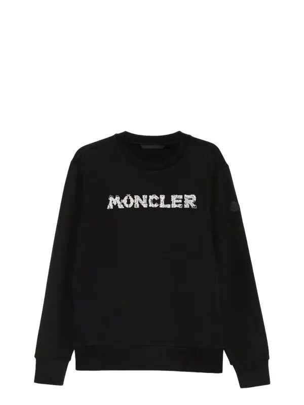 Moncler Logo-embroidered Sweatshirt - Black