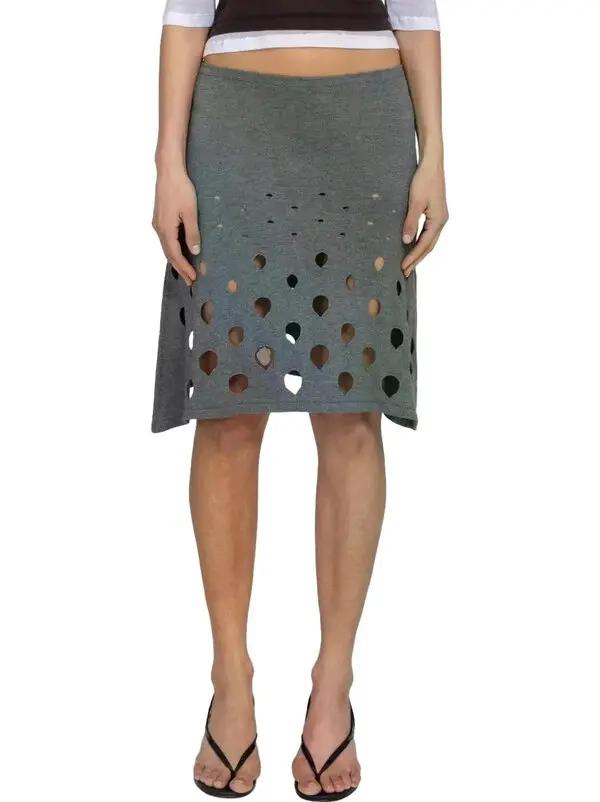 Gimaguas Aros Cut-out Skirt - Grey