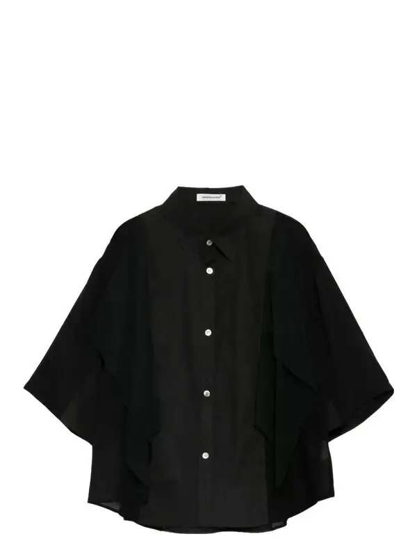 Undercover Draped Shirt - Black