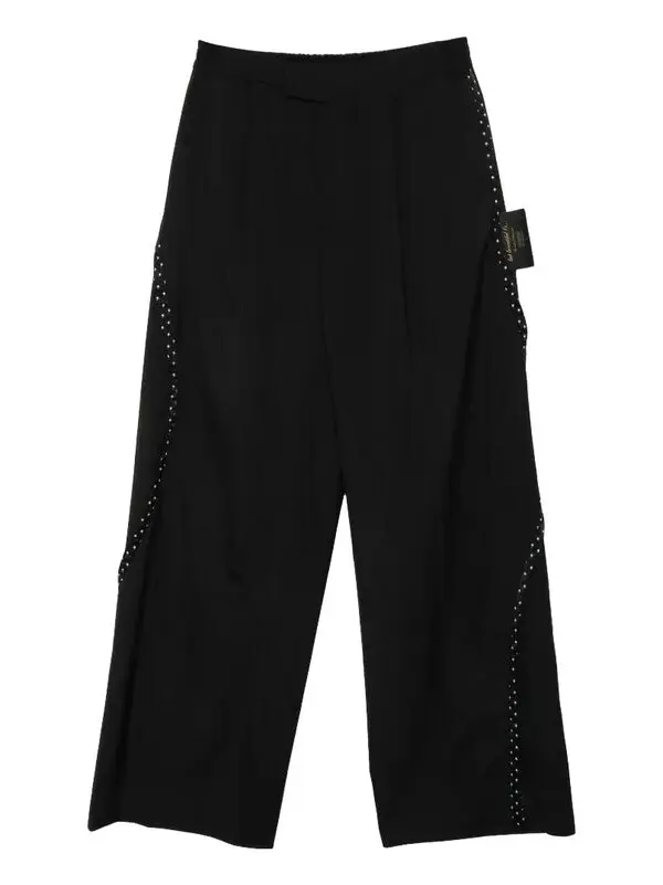 Undercover Pattern-trim Trousers - Black