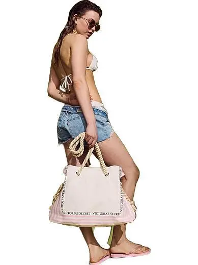 Victoria's Secret Rope Handle Slouchy Tote - Print