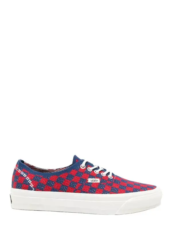 VANS Checkered Sneakers - Red