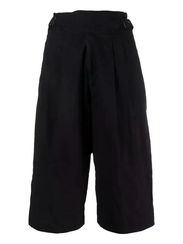 Y’s Loose Fit Pleated Shorts - Blue