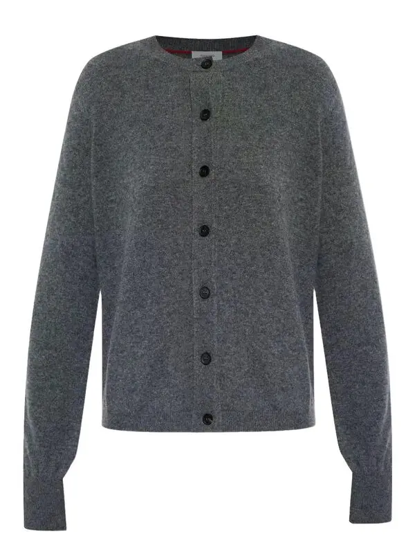 FERRAGAMO Button-up Cashmere Cardigan - Grey