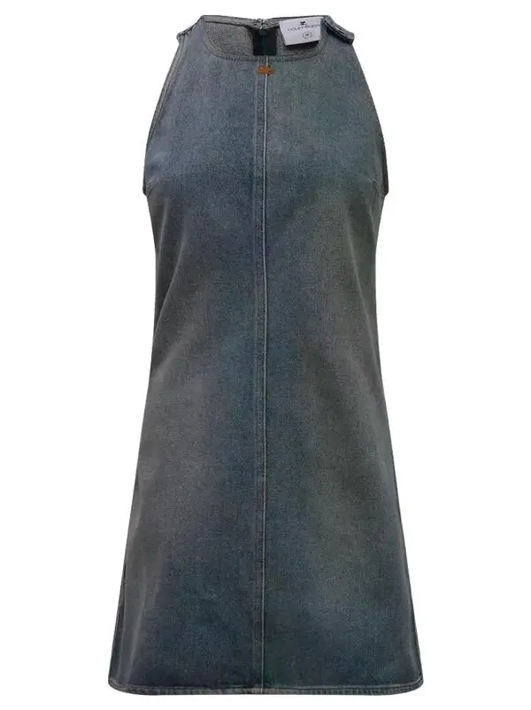 COURREGES Heritage A-line Mini Dress - Blue