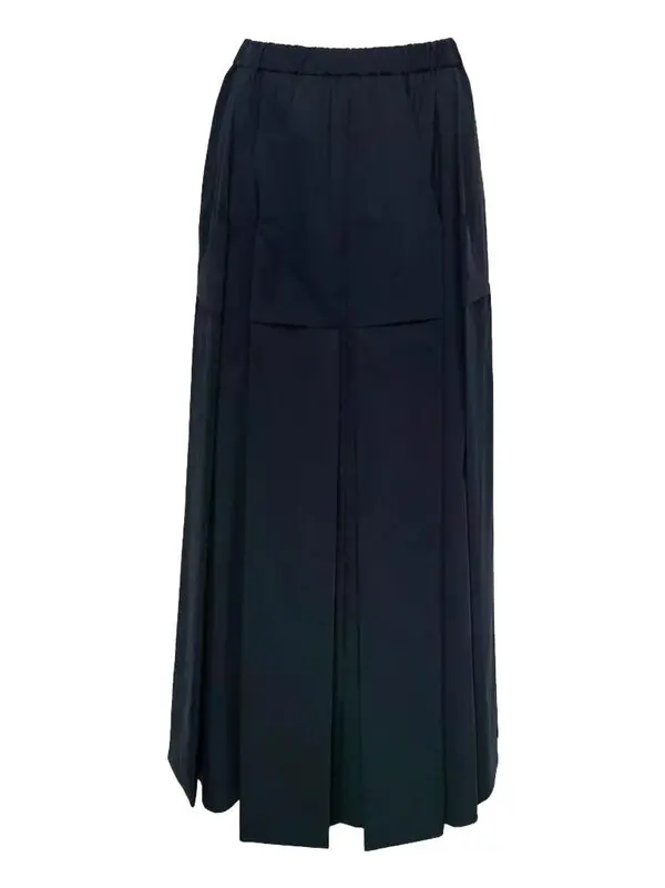 ENFOLD Origami Pleated Skirt - Blue