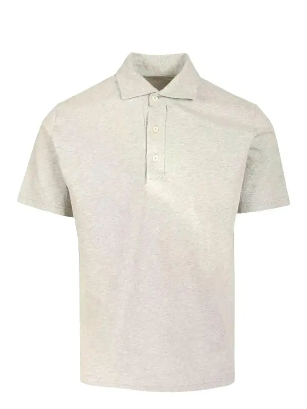 ORIGINAL VINTAGE Jersey Short-sleeve Polo Shirt - Grey