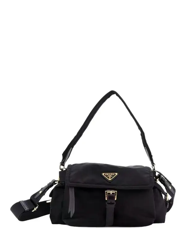 Prada Explore Re-nylon Medium Shoulder Bag - Black