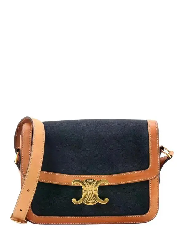 Celine Triomphe Medium Shoulder Bag - Blue