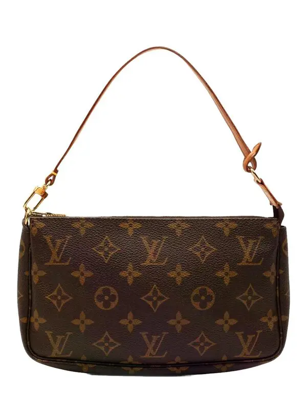 LOUIS VUITTON 1999 Monogram Pochette Accessoires Shoulder Bag - Brown