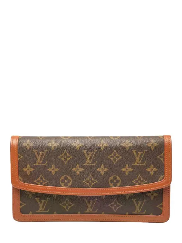 LOUIS VUITTON 1991 Monogram Pochette Dame Pm Clutch - Brown