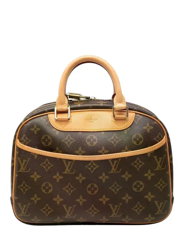 LOUIS VUITTON 2004 Monogram Trouville Handbag - Brown