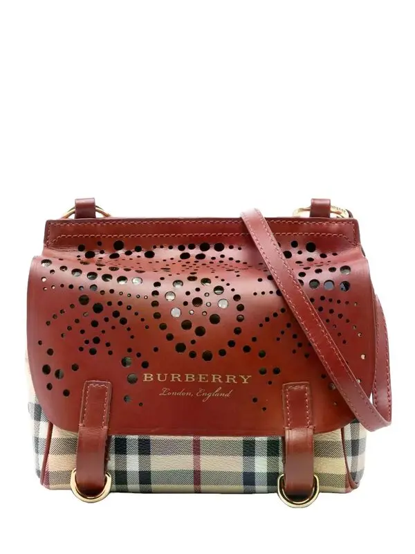 Burberry Haymarket Check Crossbody Bag - Neutrals