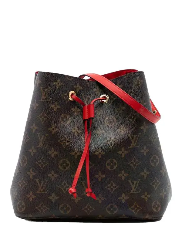 LOUIS VUITTON 2017 Monogram Neonoe Mm Bucket Bag - Brown