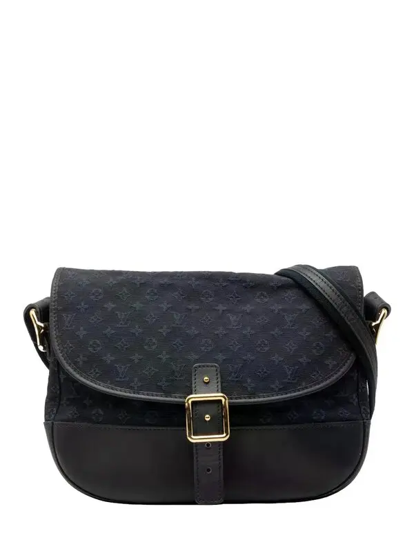 LOUIS VUITTON 2003 Monogram Mini Lin Berangere Crossbody Bag - Blue